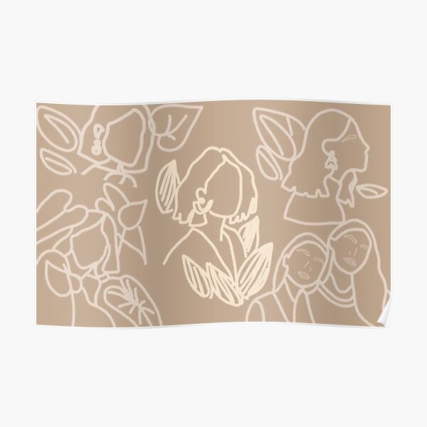 "Beige minimalist aesthetic " Poster for Sale by janelle-trendy | Redbubble