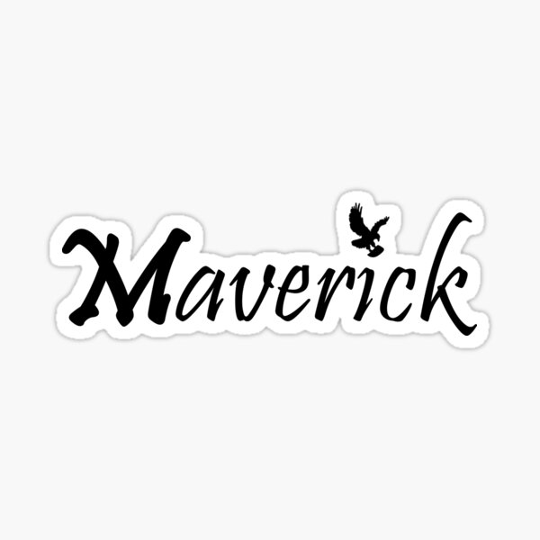 "Maverick ||" Sticker by Gladiator2008 | Redbubble