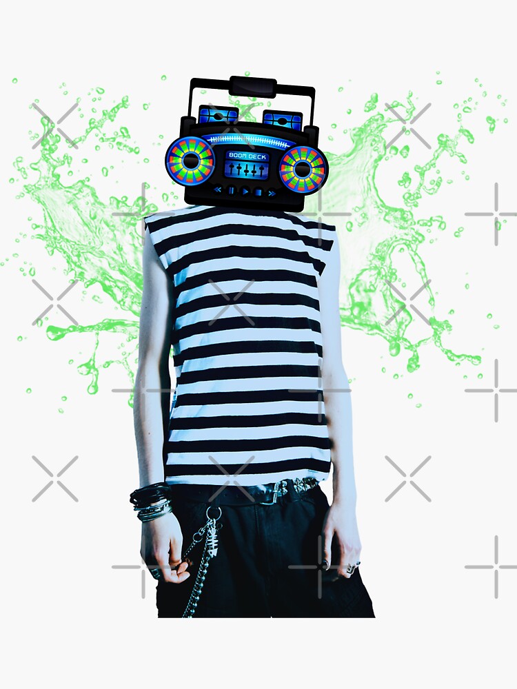 "Boombox Ghetto Blaster Dancer" Sticker for Sale by STIGG | Redbubble