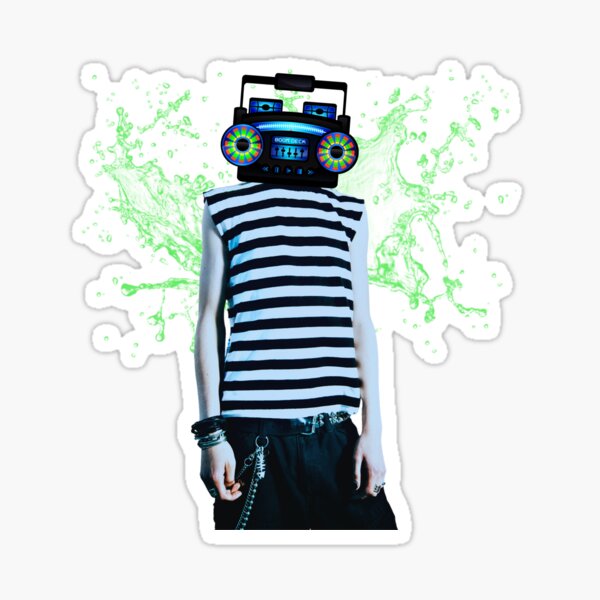 "Boombox Ghetto Blaster Dancer" Sticker for Sale by STIGG | Redbubble