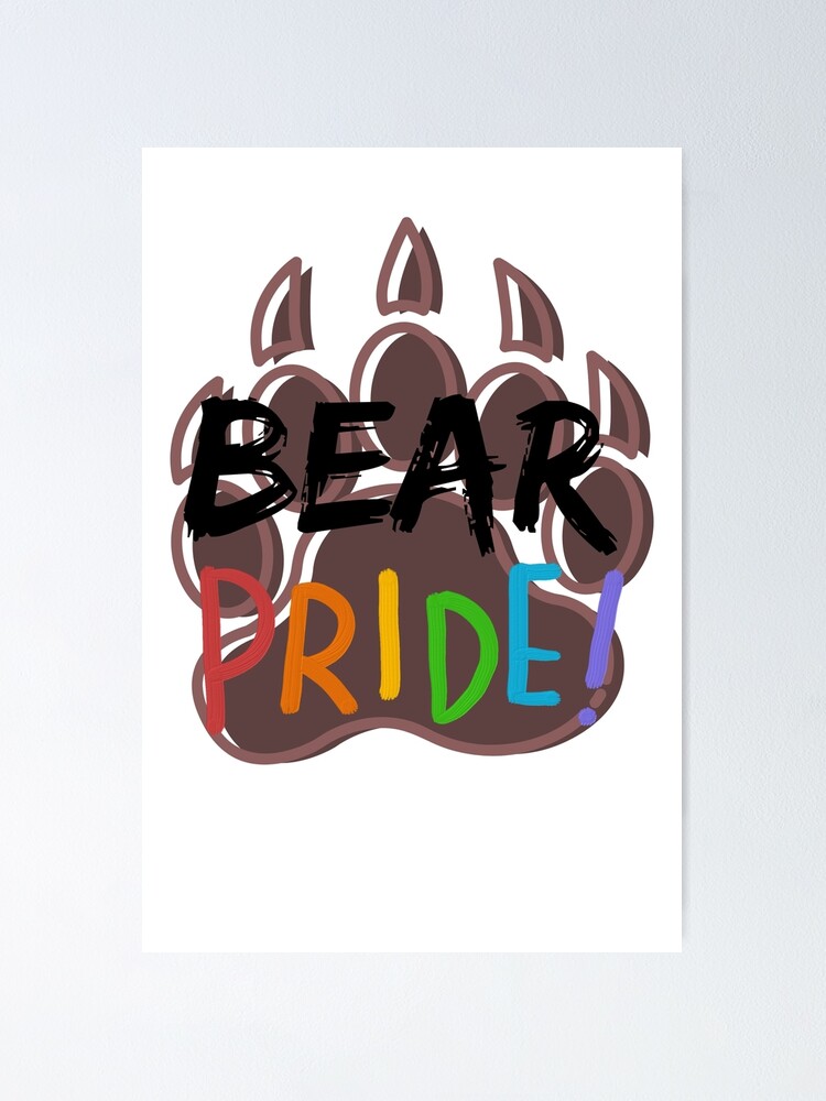 "BEAR PRIDE Graphic LGBT Furry - Rainbow" Poster for Sale by DaddyKoti ...
