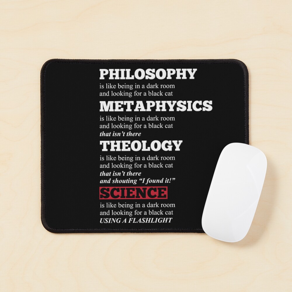 "Funny Philosophy Metaphysics Theology Science Joke" Greeting Card for ...