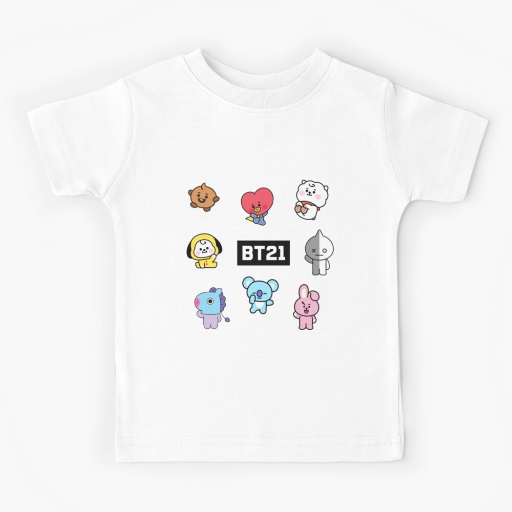 "Bt21 Characters Pattern Style" Kids T-Shirt by Color-Toonix | Redbubble