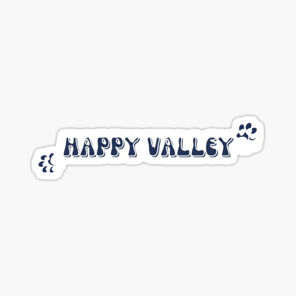 "happy valley paw print" Sticker for Sale by EMXEdesigns | Redbubble