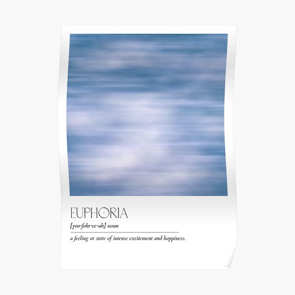 "Euphoria Definition" Poster for Sale by gatestucker | Redbubble