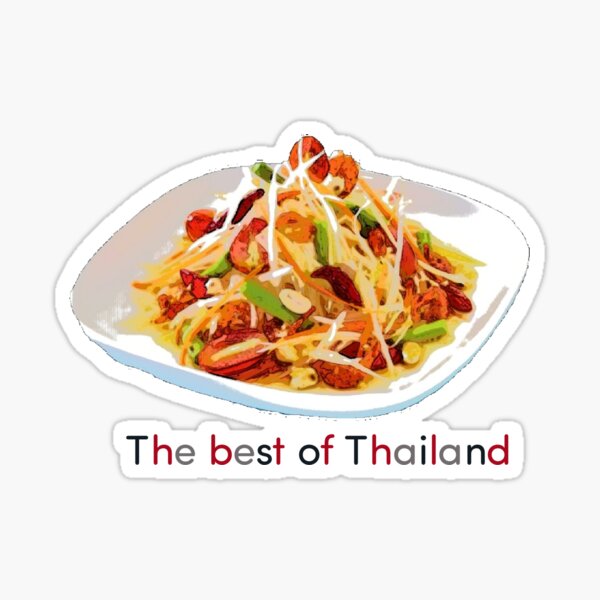 "Food -The best of Thailand" Sticker by Daownydesign | Redbubble