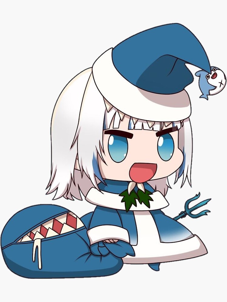 "Padoru || Gura " Sticker by AszaAri | Redbubble