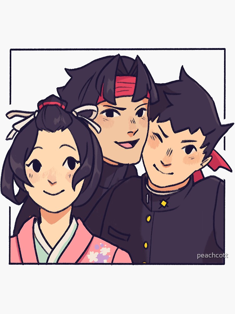 "TGAA | Trio" Sticker for Sale by peachcott | Redbubble