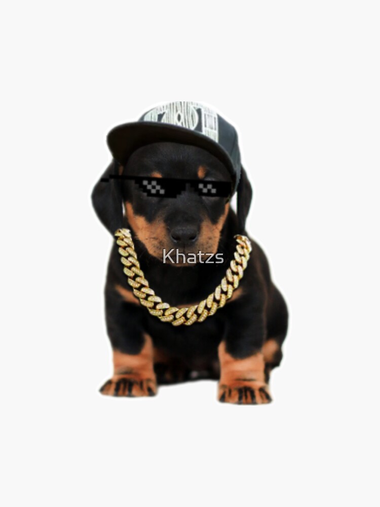 "Swag Puppy" Sticker by Khatzs | Redbubble