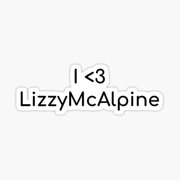 "I heart Lizzy McAlpine" Sticker for Sale by lianajoyz | Redbubble