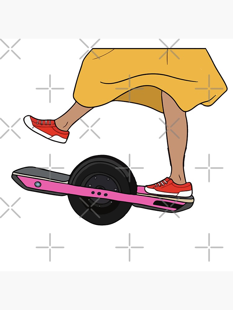 "cute girl ride a onewheel - onewheel artwork " Poster by QUEEN-WIVER ...
