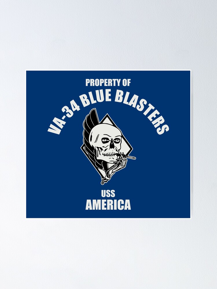 "VA-34 Blue Blasters - USS America" Poster for Sale by StrongVlad ...