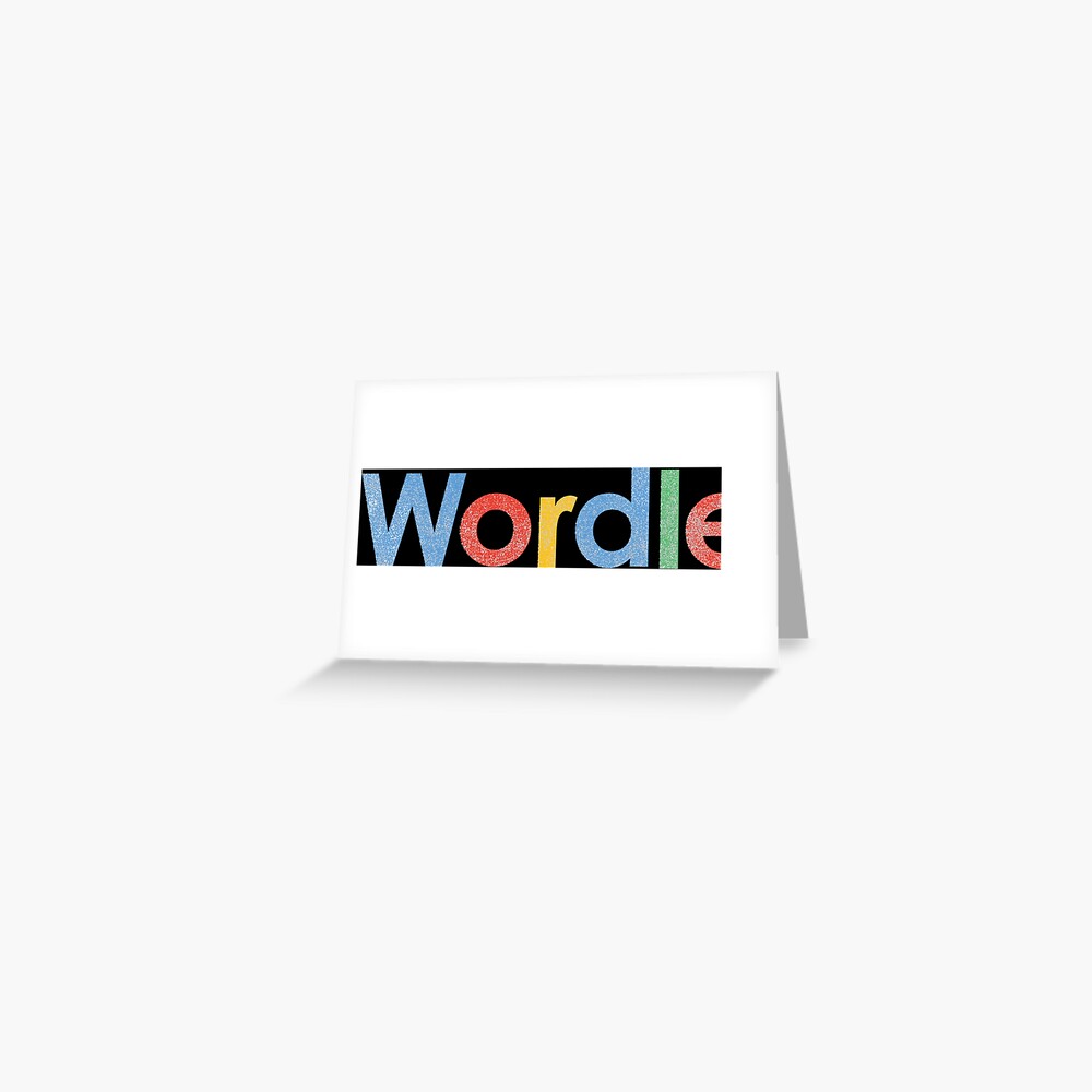 "Wordle, Word Puzzle, Wordle Games" Greeting Card for Sale by ...