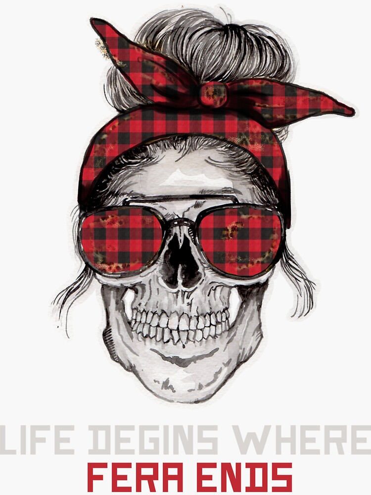 "skull girl" Sticker by Novanpr | Redbubble
