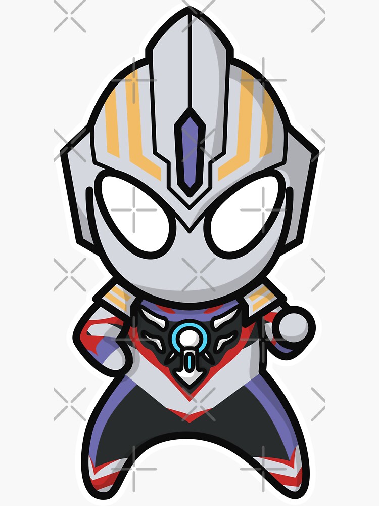 Pegatina «Ultraman Orb Spacium Zeperion Chibi Estilo Kawaii» de ...