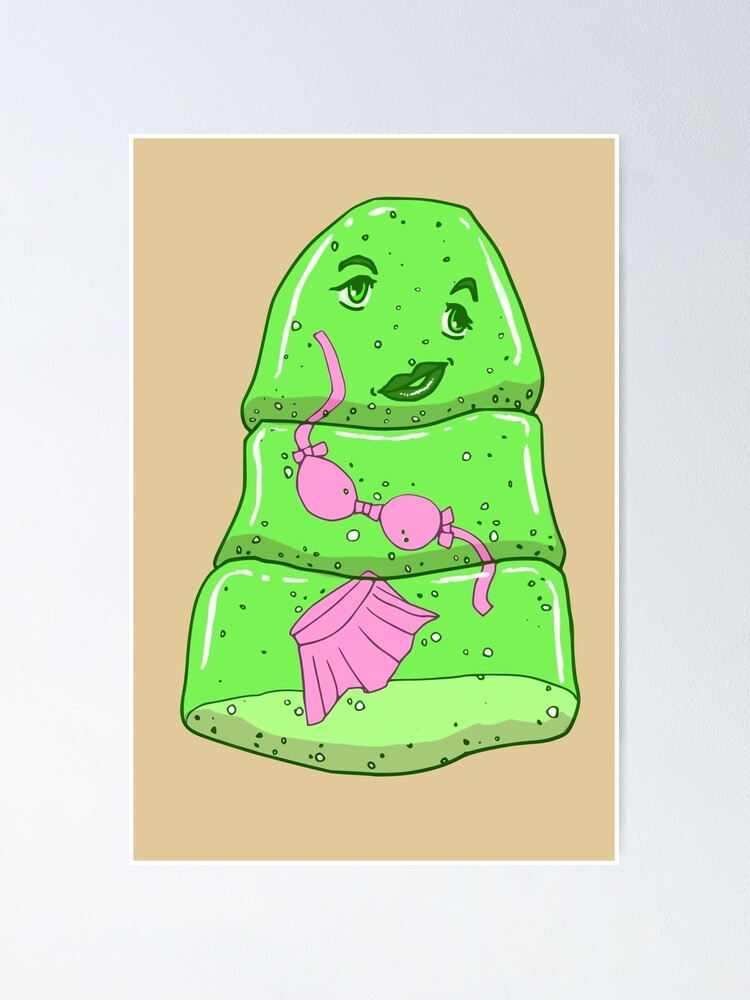 Slime Girl In Bikini Monster Girls Series I Poster By Angelasasser Redbubble
