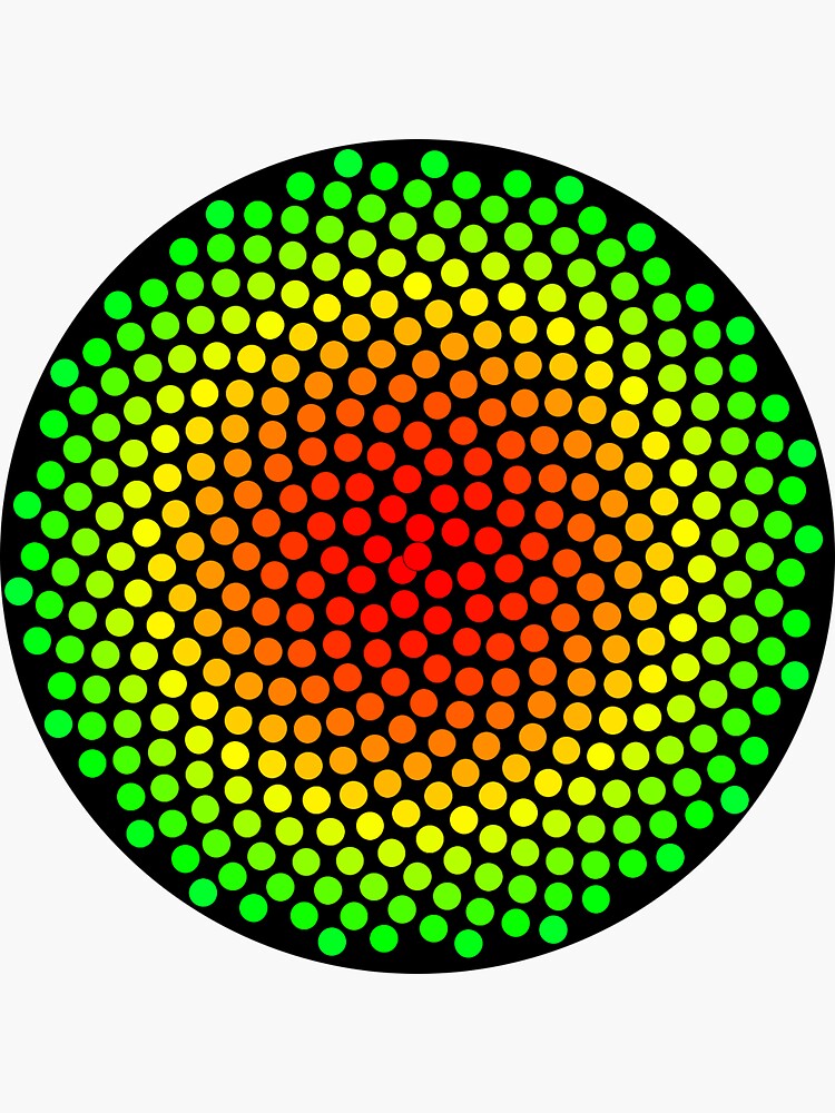 "Phyllotaxis-004" Sticker by rupertrussell | Redbubble