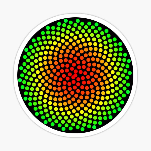 "Phyllotaxis-004" Sticker by rupertrussell | Redbubble