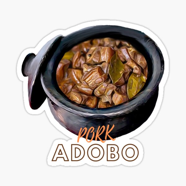 "Filipino pork adobo" Sticker for Sale by POKNAT | Redbubble