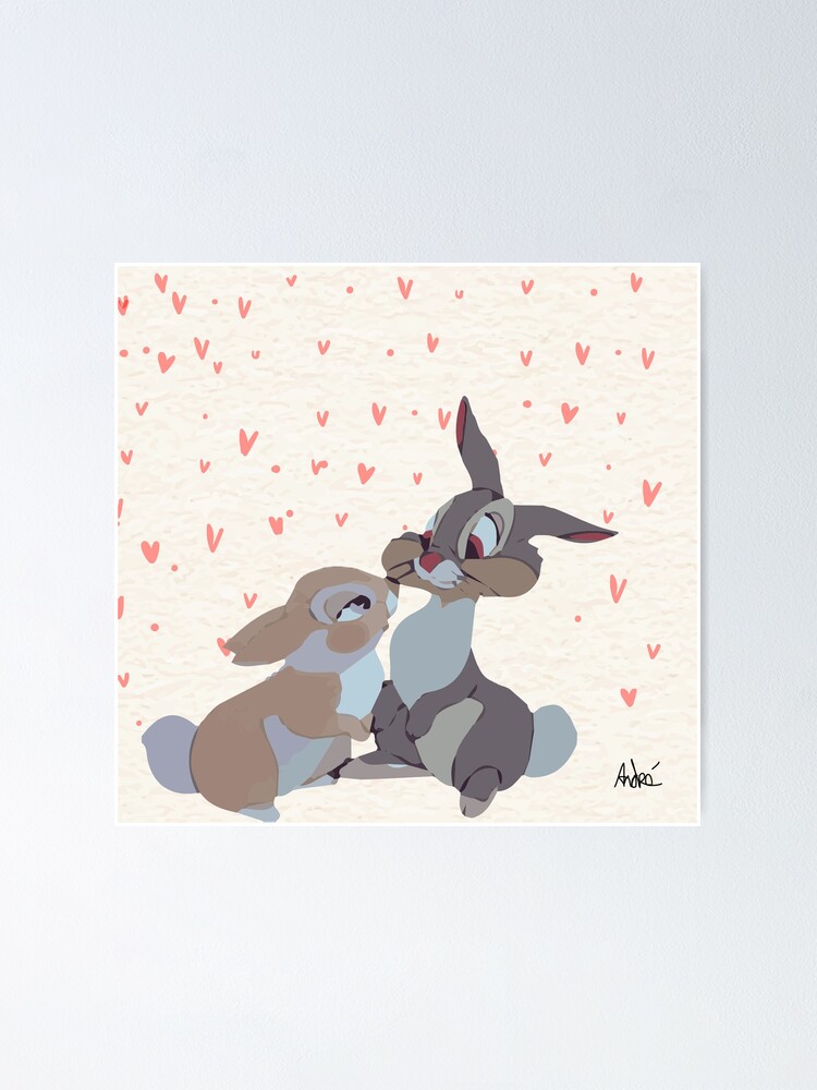 "Thumper Kiss" Poster for Sale by drinuxp | Redbubble