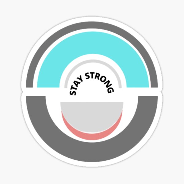 " Light grey Stay strong , " Sticker for Sale by DeeCeeFashion | Redbubble