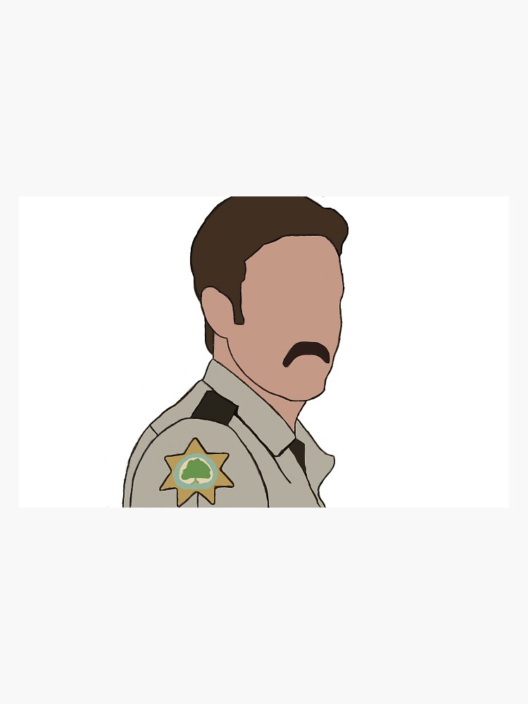 "Scream 4 Dewey Riley" Sticker for Sale by jessblundred | Redbubble