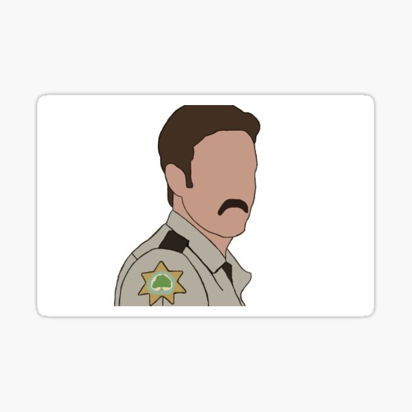 "Scream 4 Dewey Riley" Sticker for Sale by jessblundred | Redbubble