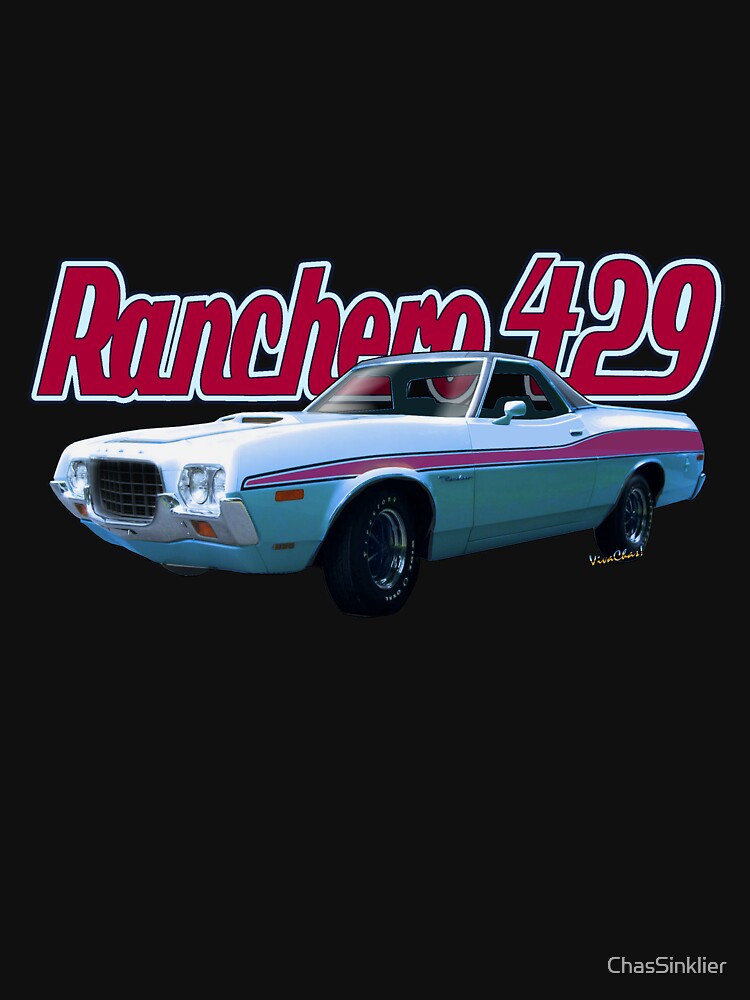 "72 Ford Ranchero By The Sea" T-shirt for Sale by ChasSinklier ...