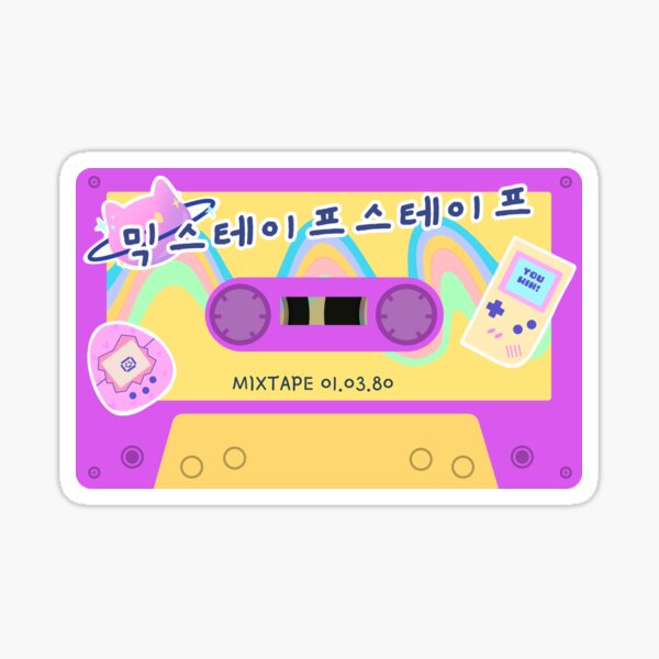 "Retro Mixtape Sticker" Sticker by OceanLab | Redbubble