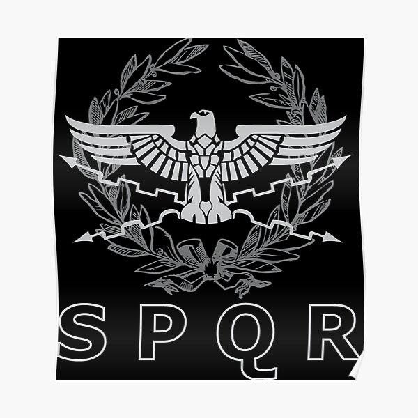 "SPQR The Roman Empire Emblem" Poster by enigmaart | Redbubble