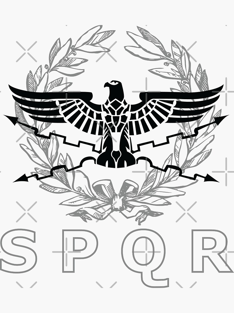 "SPQR The Roman Empire Emblem" Sticker for Sale by enigmaart | Redbubble