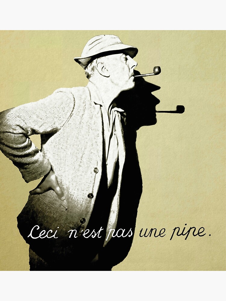 "MONSIER HULOT CECI N'EST PAS UNE PIPE" Art Print by gabrielecaron ...