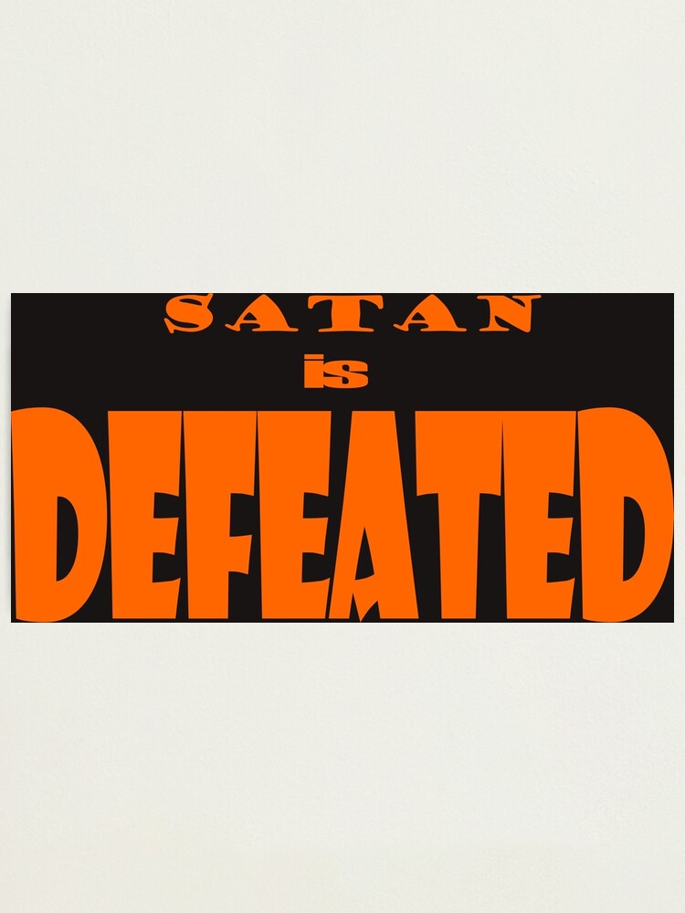 "Christian T shirts, Satan is Defeated T-shirts, Classic Christian T ...