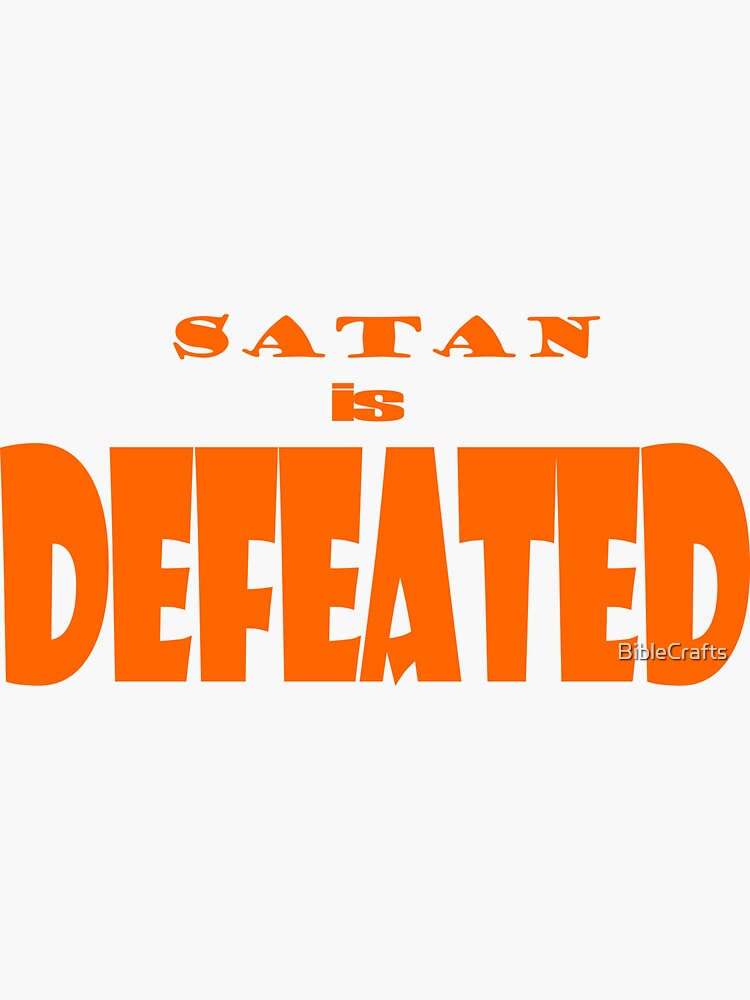 "Christian T shirts, Satan is Defeated T-shirts, Classic Christian T ...