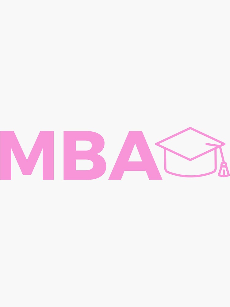 "MBA" Sticker for Sale by omgitsme222 | Redbubble