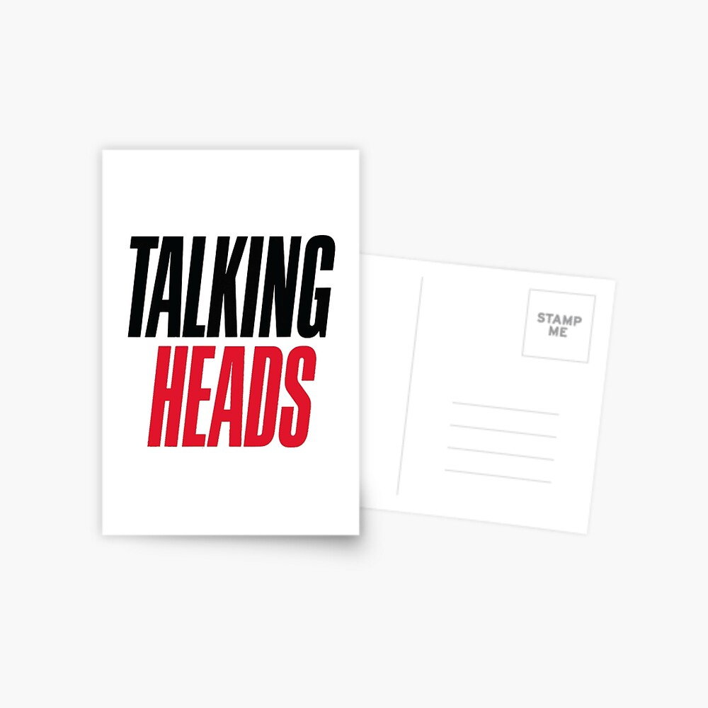 "Talking Heads" Sticker for Sale by alyssajrosey | Redbubble