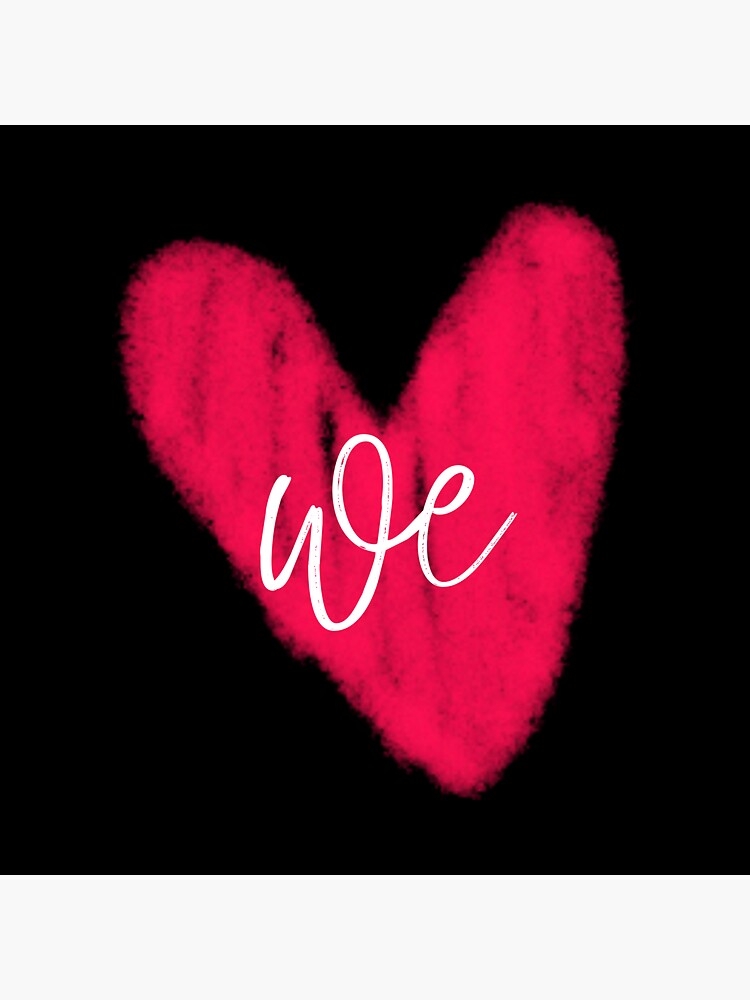 "WE love prints" Sticker by divyanshig | Redbubble