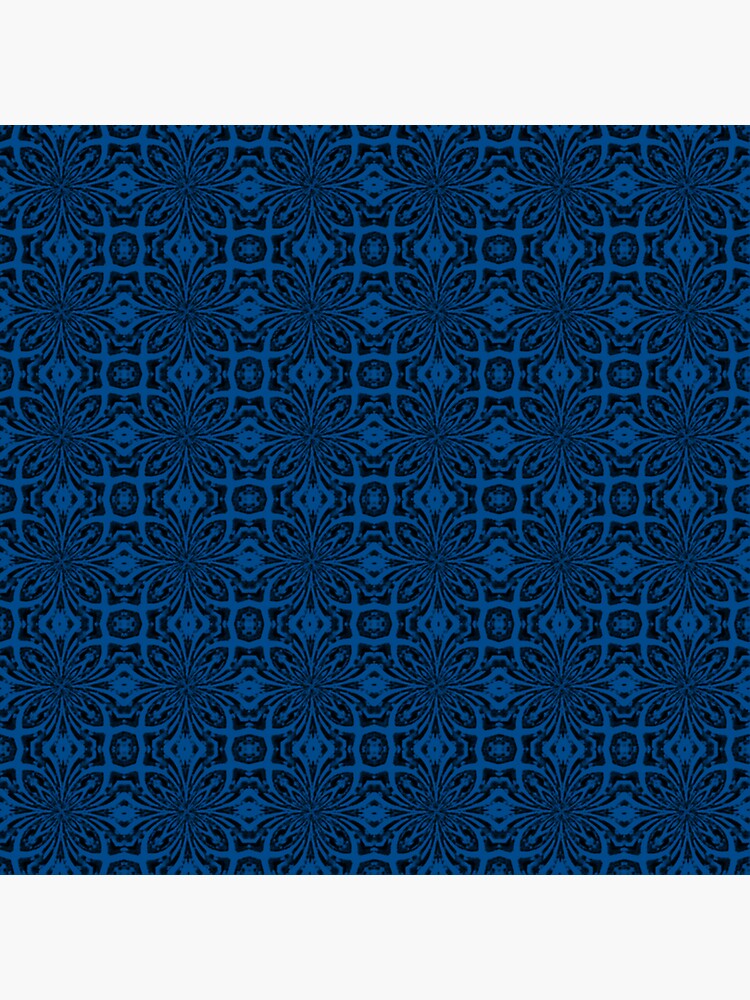 "Lapis Blue Geometric Floral Abstract" Sticker by SaraValor | Redbubble