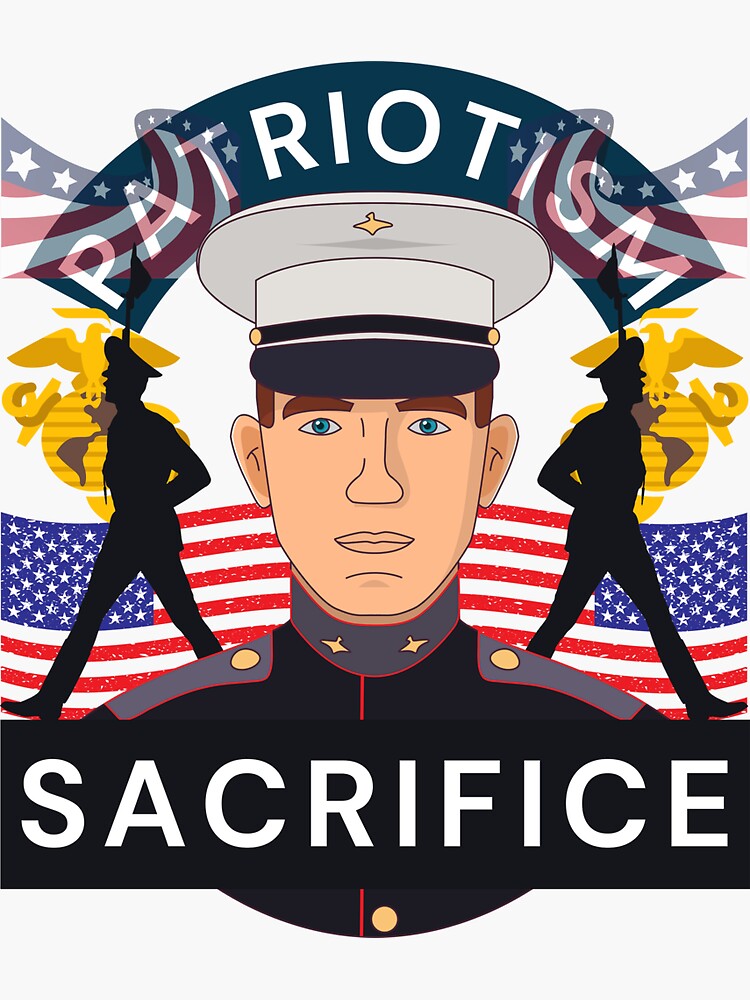 "Love and patriotism builds a nation" Sticker by abundant-life | Redbubble