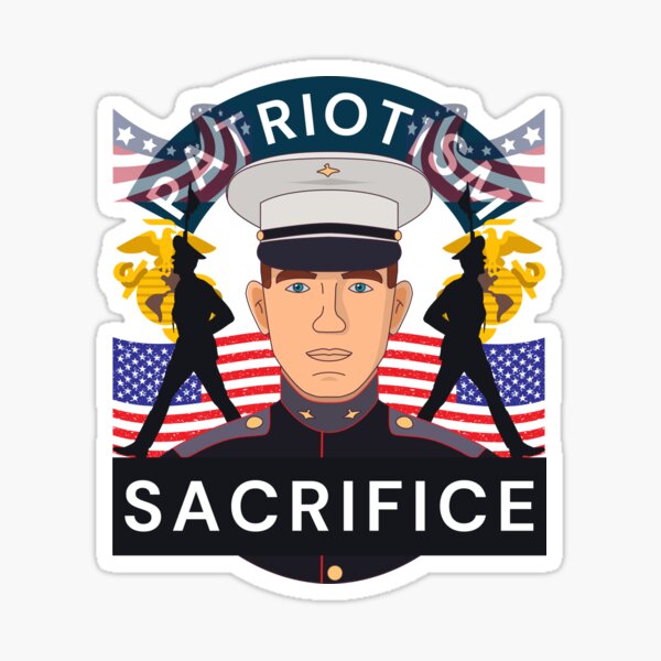 "Love and patriotism builds a nation" Sticker by abundant-life | Redbubble