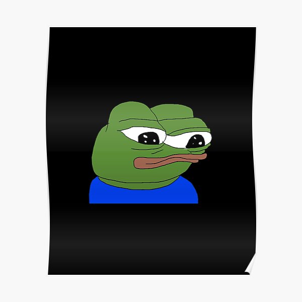 "meme peepo " Poster for Sale by loveclubby | Redbubble