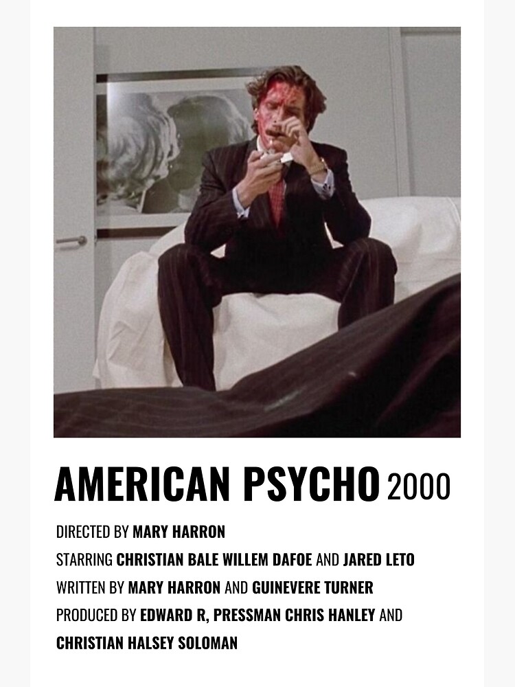 "American Psycho (2000) Movie" Poster for Sale by Bobanized | Redbubble