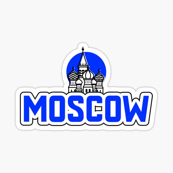 "MOSCOW" Sticker by ModernUltra | Redbubble