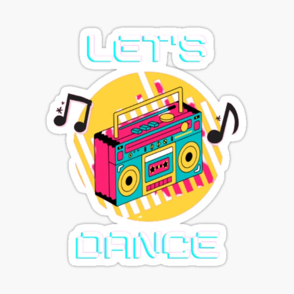 "Let's Dance" Sticker for Sale by AzRedB | Redbubble