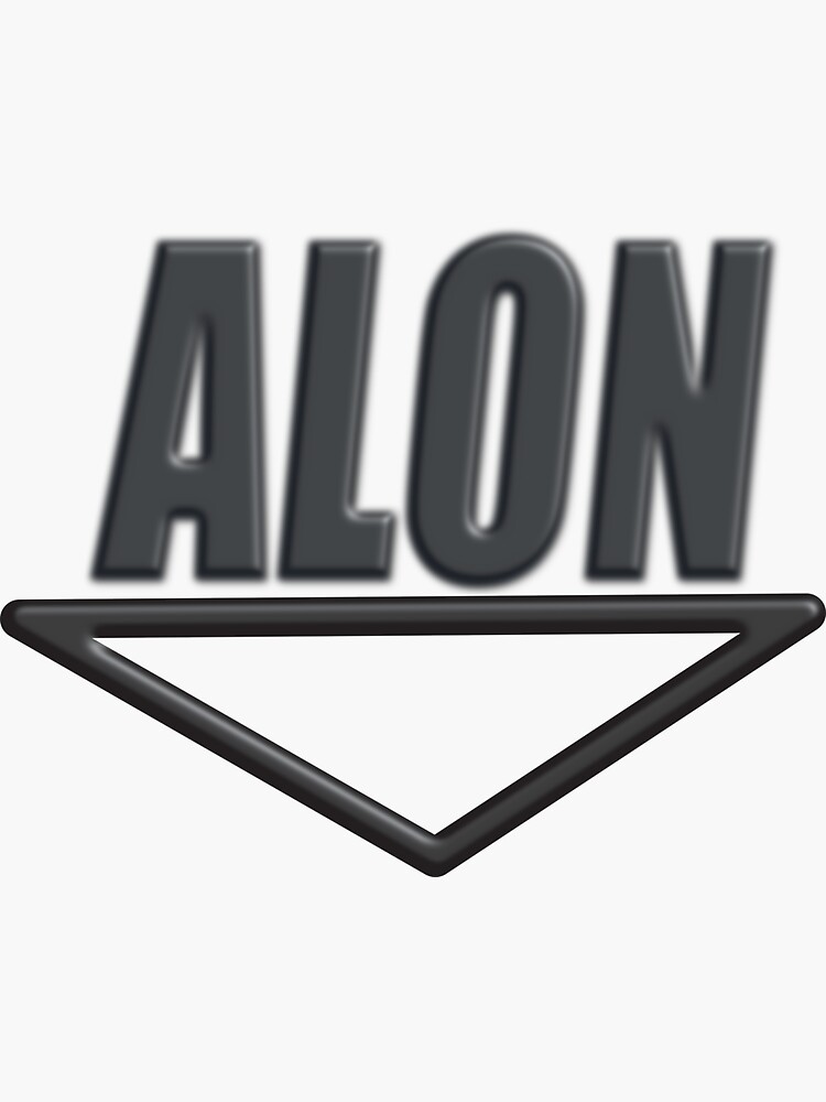 "best selling alon text logo" Sticker by Rueydesign | Redbubble