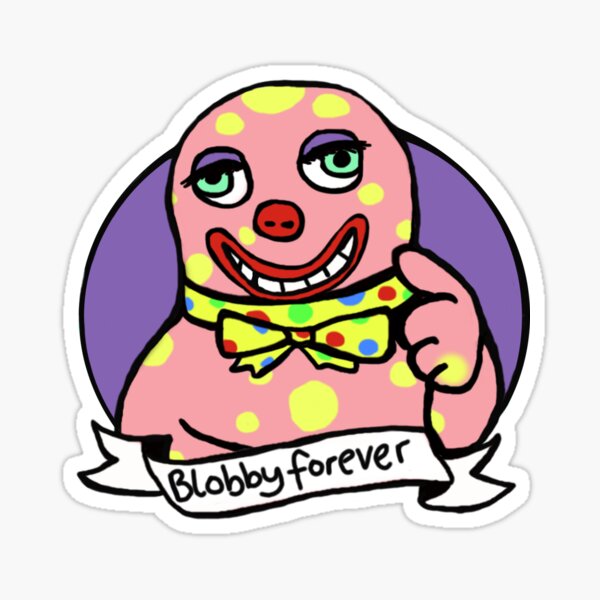 "Blobby Forever" Sticker by grossupcloseup | Redbubble