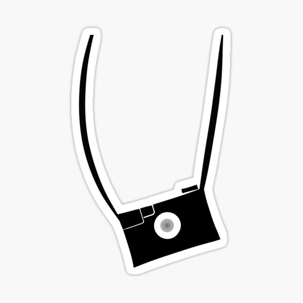 "Camera With A Neck Strap | Cameraman " Sticker by T-hoo | Redbubble