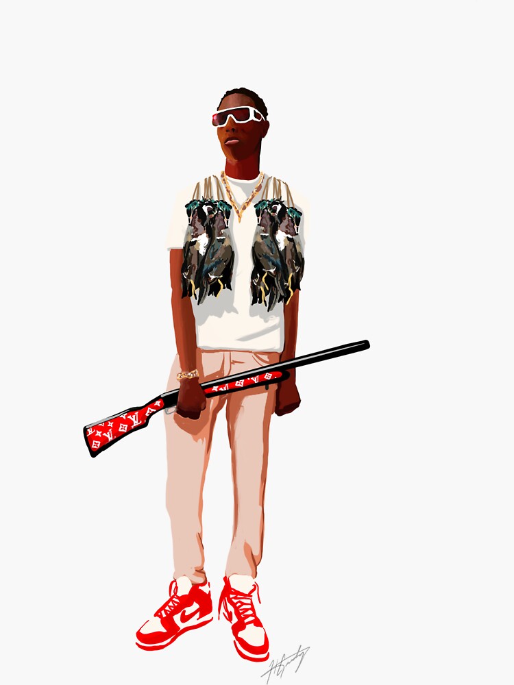 "RIP Dolph" Sticker by hannahgandy-art | Redbubble