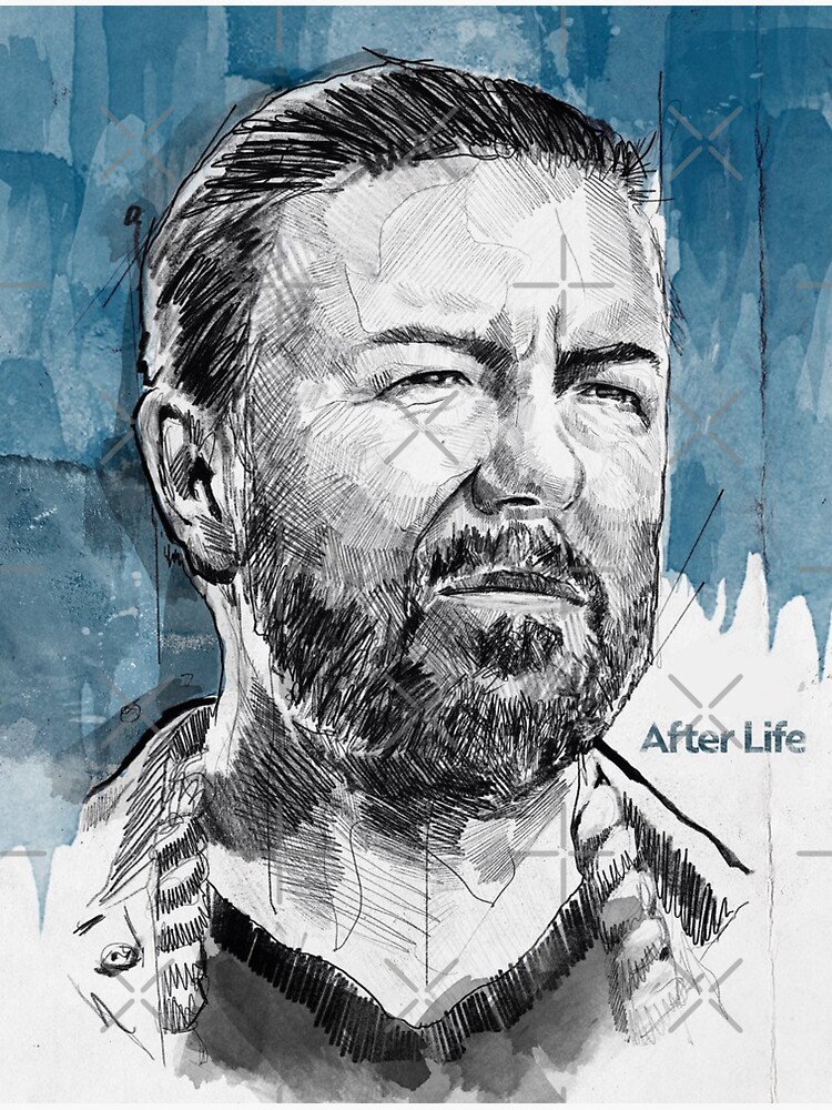 "Ricky Gervais Afterlife" Sticker for Sale by GioUniverse | Redbubble