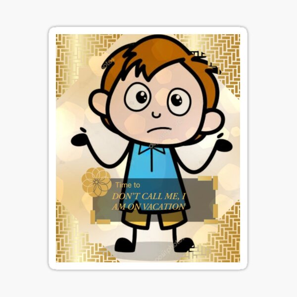 "Don’t call me" Sticker by lemanod | Redbubble